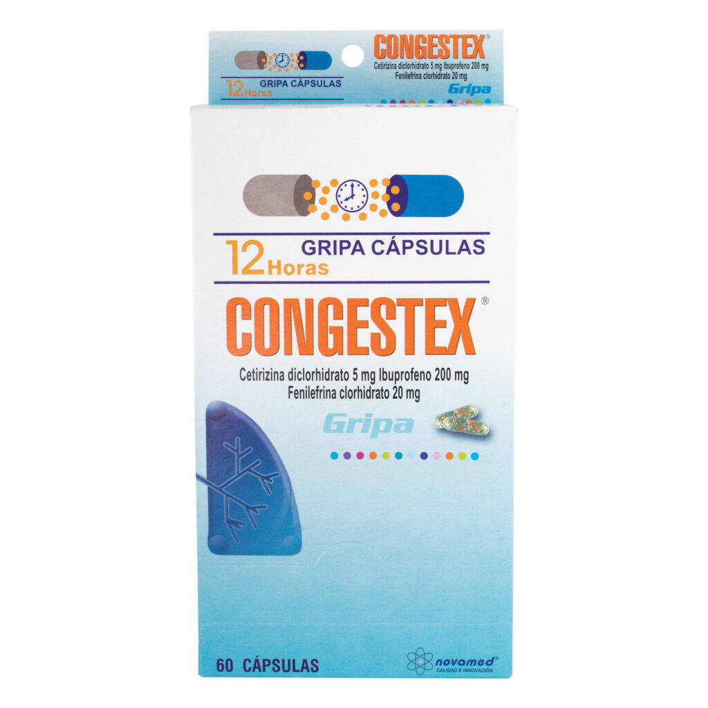 CONGESTEX 60 CAPSULAS – Droguería Más Salud