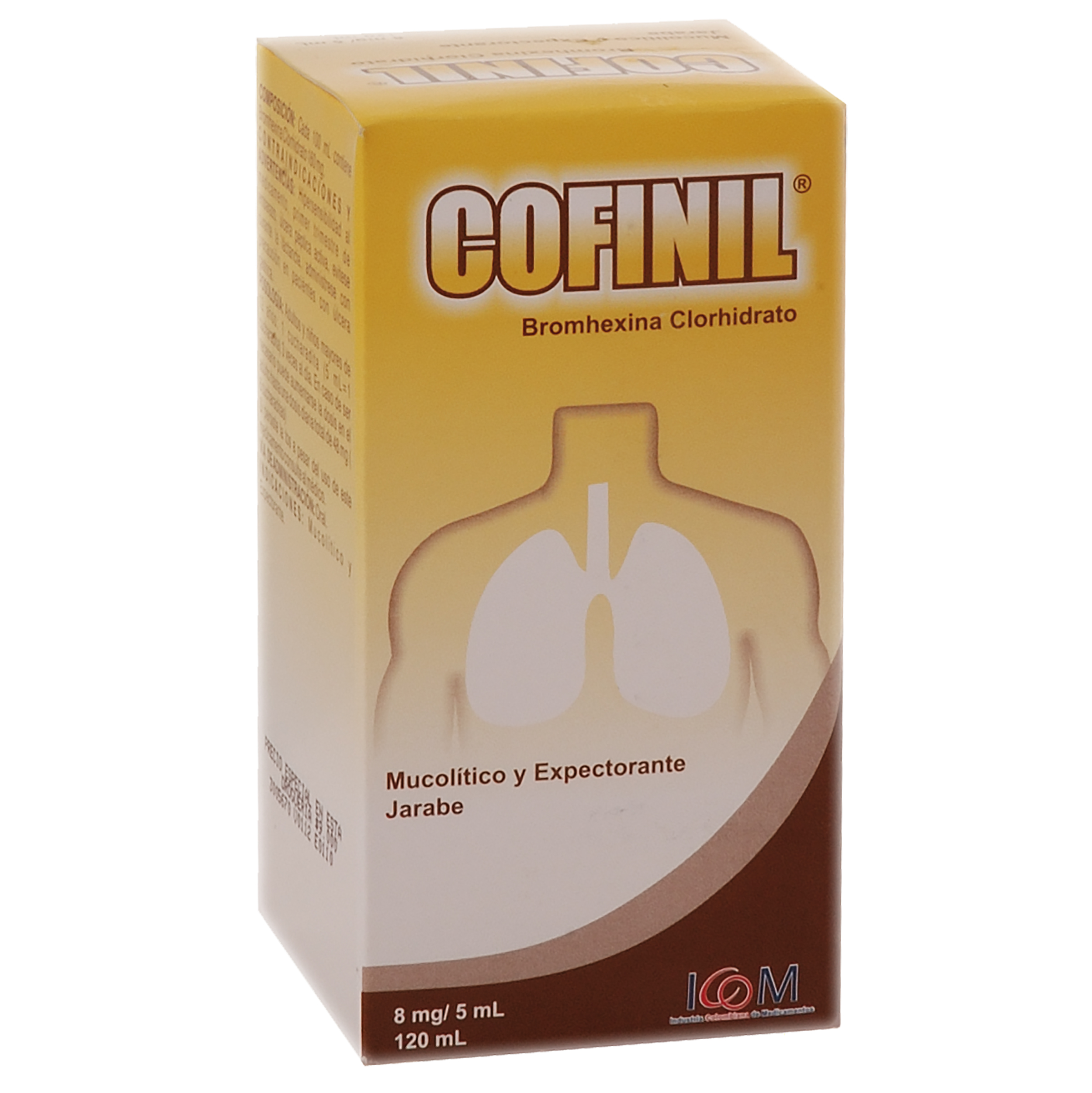 COFINIL 8 MG ADULTO JBE 120ML ICOM – Droguería Más Salud