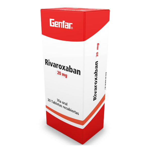 RIVAROXABAN 20 MG 30 TBS GF (P)222960 – Droguería Más Salud