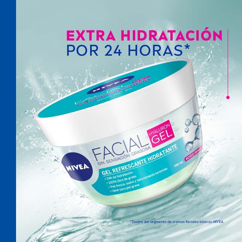 GEL HID.NIVEA CUID. HYALURON FRESH 100ML – Droguería Más Salud