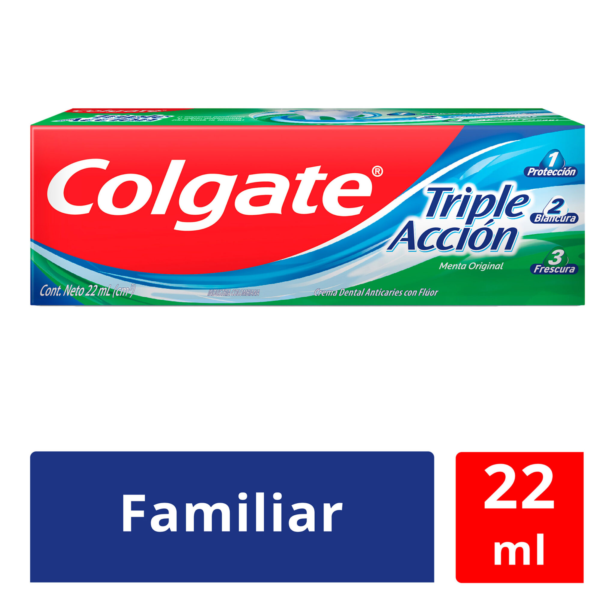 CRE.DEN.COLGATE TRI.ACC.22GR 12 UND – Droguería Más Salud